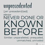 Unprecedented – I am Sandy Kay