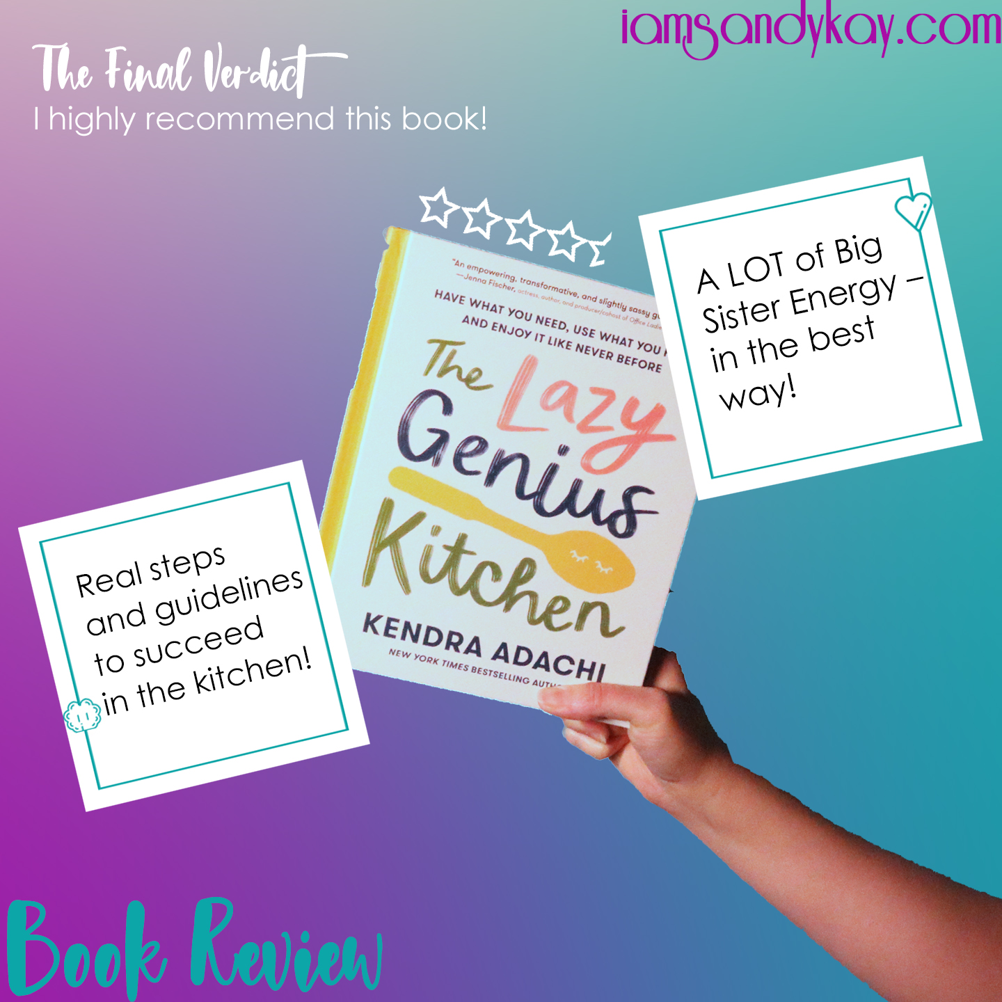 Book Review – The Lazy Genius Kitchen – I am Sandy Kay