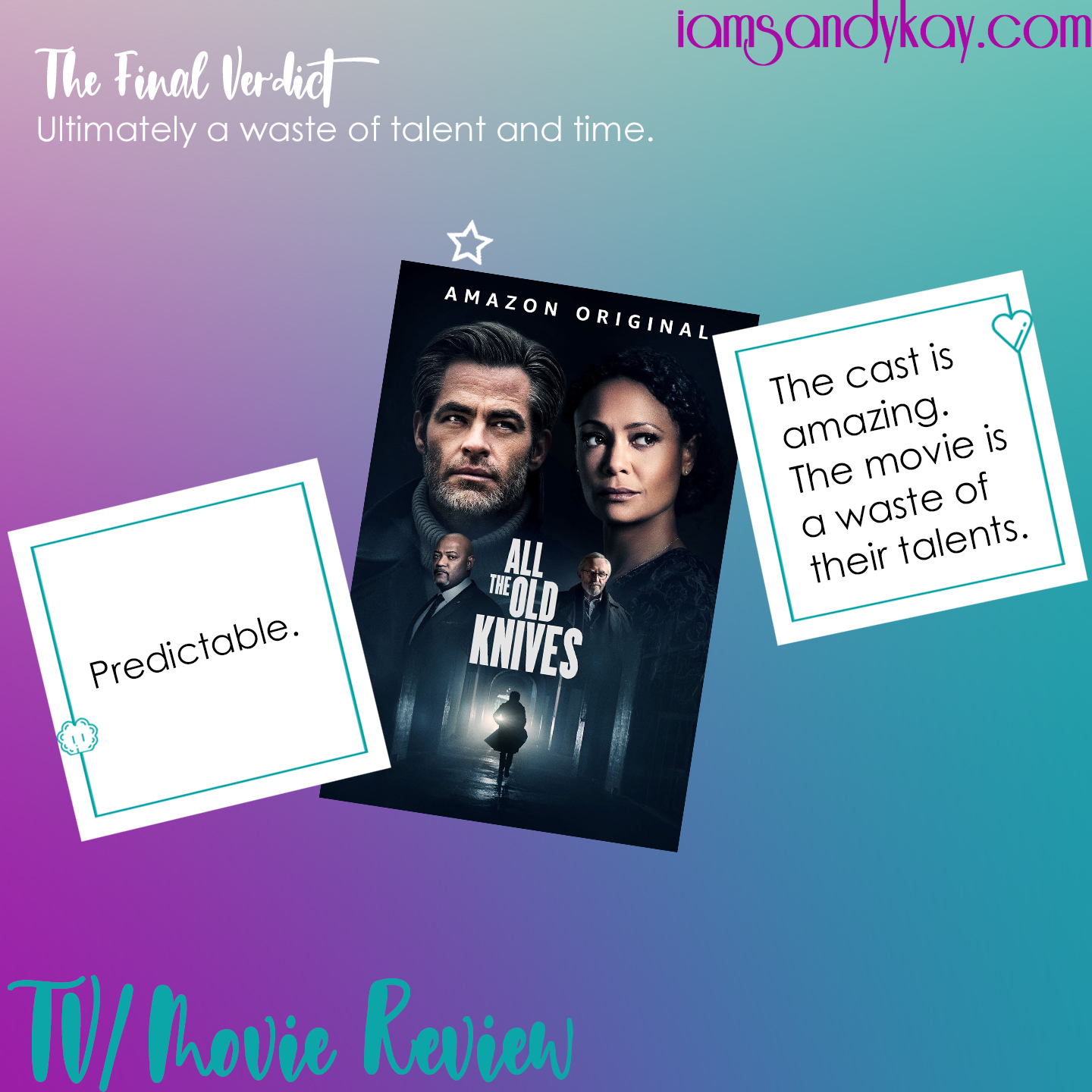 Show Review – All the Old Knives – I am Sandy Kay